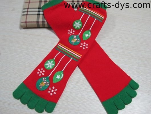 Christmas decoration ornaments gifts,Christmas tree  stockings, five fingers socks, animated cartoon style