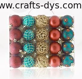 Christmas ball ornaments boxes 20 red gold 6 cm silver Christmas tree ornaments hanging pieces of household goods