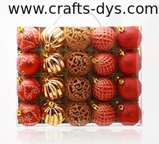 Christmas ball ornaments boxes 20 red gold 6 cm silver Christmas tree ornaments hanging pieces of household goods