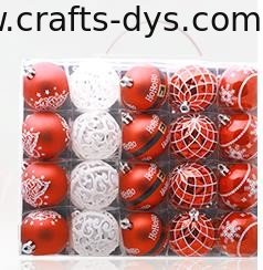 Christmas ball ornaments boxes 20 red gold 6 cm silver Christmas tree ornaments hanging pieces of household goods