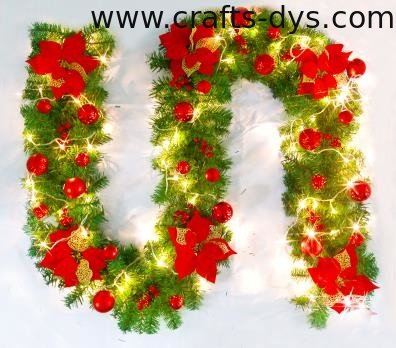 Christmas decorations  wreath door act the role of cane wreaths hanging loop window medallion set decoration supplies