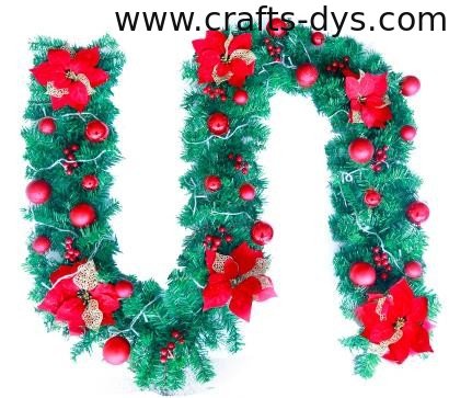 Christmas decorations  wreath door act the role of cane wreaths hanging loop window medallion set decoration supplies
