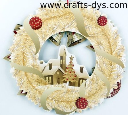 Christmas decorations paper card welcome door window ornaments hung on Santa snowman was hanger