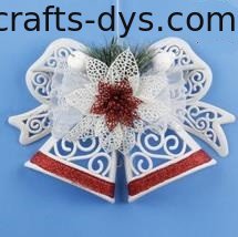 Christmas tree ornaments large bows hang holiday hotel mall wedding scene layout hang act the role ofing is tasted
