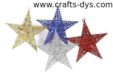 Wrought iron hollow three-dimensional pentagram Christmas decoration stores hotel opening condole top wedding layout