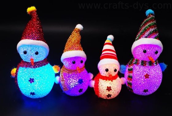 Christmas acrylic  glowing snowman,Flash Santa Claus, Christmas small gifts furnishing articles children's toys