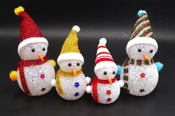 Christmas acrylic  glowing snowman,Flash Santa Claus, Christmas small gifts furnishing articles children's toys