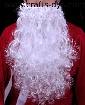 Santa Claus beard, hair net,white beard, wig hairdos, Christmas supplies, santas Santa beard wig length model