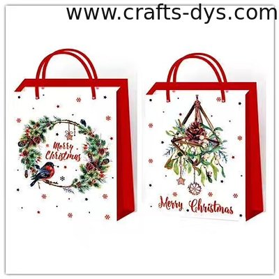 Christmas paper bag, gift bags, Kraft paper shopping bags of Christmas,Paper bag of wine，Valentine's day gifcarrier bags