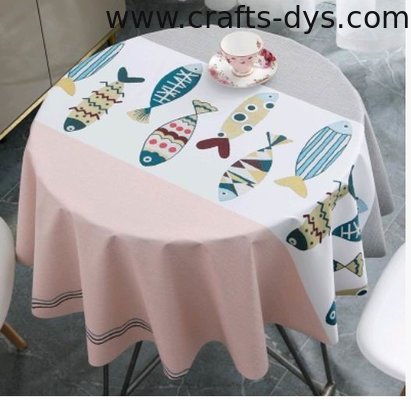 Fabric waterproof PVC tablecloth