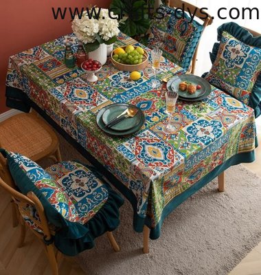 Vintage tablecloth,table cover cloth,tablecloth，Polyester fiber cloth, table cloth，tea table cloth，polyester product，