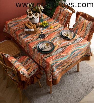 Vintage tablecloth,table cover cloth,tablecloth，Polyester fiber cloth, table cloth，tea table cloth，polyester product，