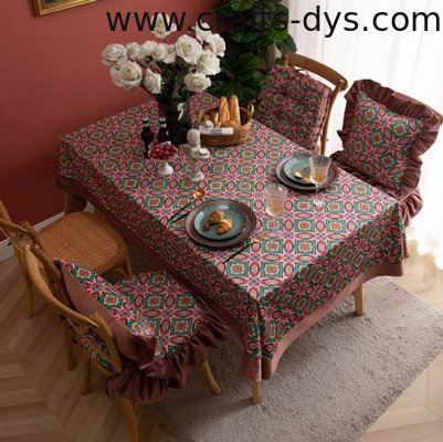 Vintage tablecloth,table cover cloth,tablecloth，Polyester fiber cloth, table cloth，tea table cloth，polyester product，