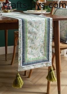 Table flag，Nordic light much wind embroidery table flag square tablecloth restaurant dining table cloth creative persona