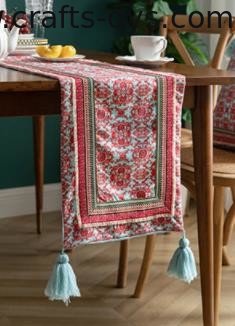 Table flag，Nordic light much wind embroidery table flag square tablecloth restaurant dining table cloth creative persona