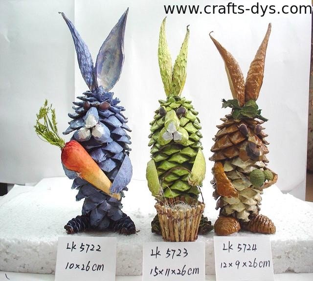 Handicraft rubbit,Bark and grass handmade,easter decoration,easter gifts,easter ornament,garden decoration