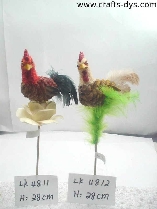 Handmade cock,Size:h:28cm,High quality with competitive price,Easter Ornaments and gifts