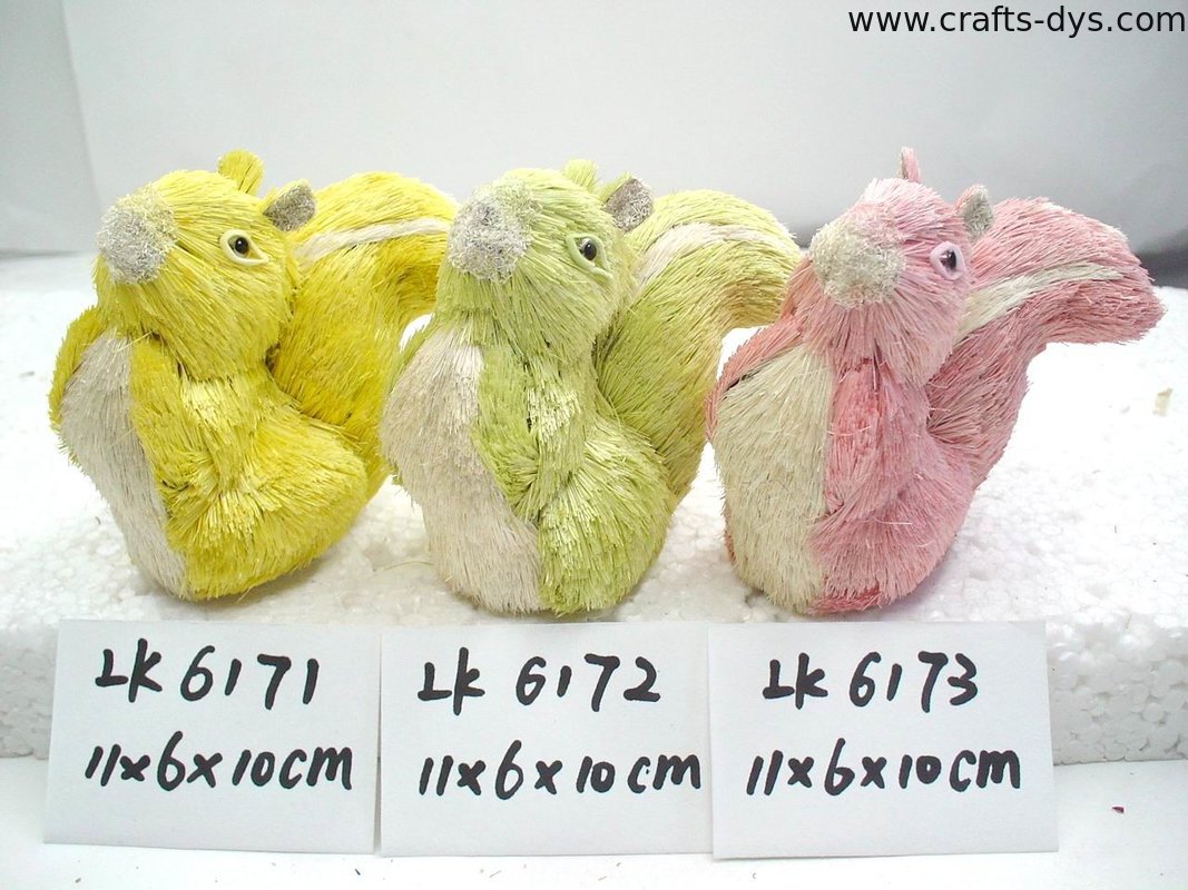 Handmade easter rubbit,easter day decoration,gifts,ornaments,nature grass made