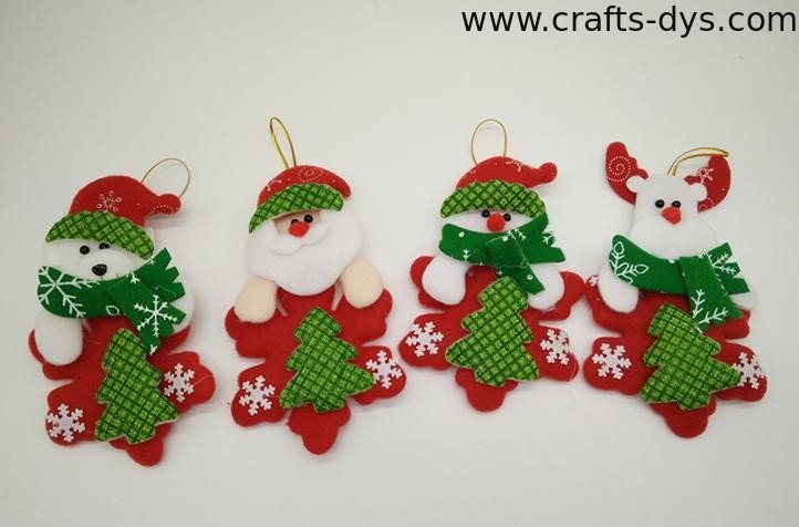 Plush Christmas decorations The Christmas tree to hang，hanger for window and door,party hanger