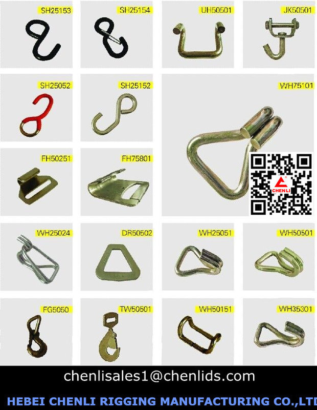 Ratchet strap hooks/Flat hook/wire hook/Double j hook/Claw U hook,J hook/S hook