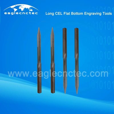Flat Bottom V Shaped Long CEL Engraving Router Bits