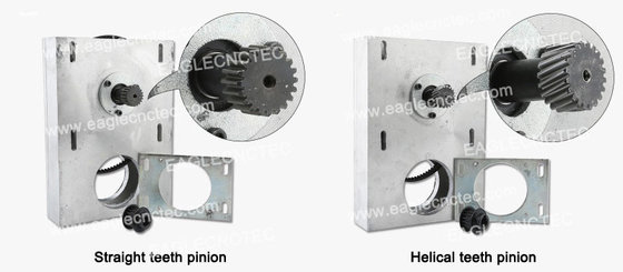 CNC Router Drive Pinion Case Assembly Kit Tooth Gear Box with Common Pinion and Helical Pinion