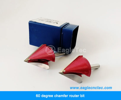 60 Degree Chamfer Router Bit With 6mm Shank For Notch Cutting On Wood