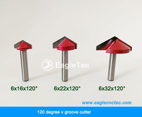 120 Degree V Groove Cutter With 6mm Shank For Vee Cut Jobs