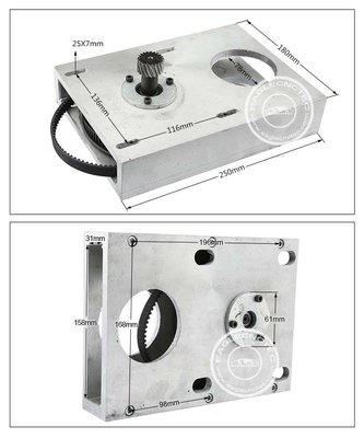 CNC Router Drive Pinion Case Assembly Kit Tooth Gear Box