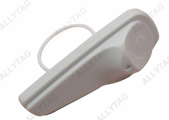 White EAS AM 58KHz Lanyard Security Tag For Supermarket Anti Shopliting
