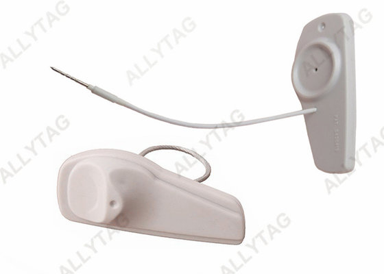 White EAS AM 58KHz Lanyard Security Tag For Supermarket Anti Shopliting