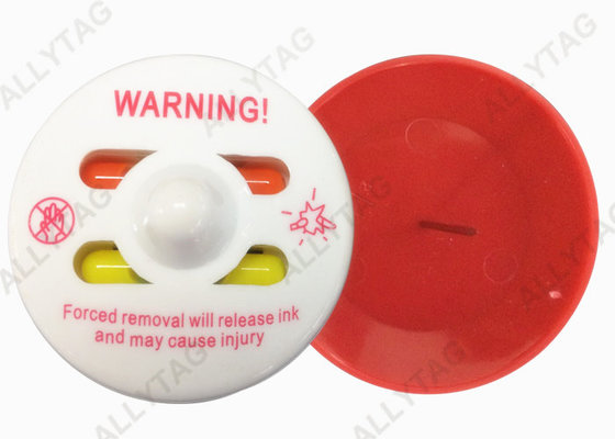 Red Pin 50mm Ink Security Tag New ABS Plastic Materials Environmental Friendly