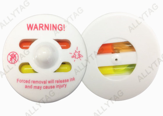 Red Pin 50mm Ink Security Tag New ABS Plastic Materials Environmental Friendly