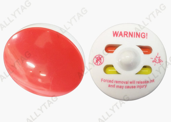 Red Pin 50mm Ink Security Tag New ABS Plastic Materials Environmental Friendly