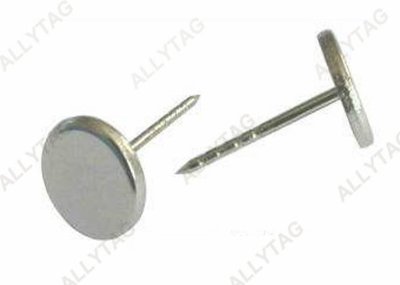 Eas Security Anti Theft Accessories Flat Head Steel Pin For Supermarket