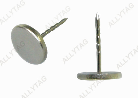 Eas Security Anti Theft Accessories Flat Head Steel Pin For Supermarket