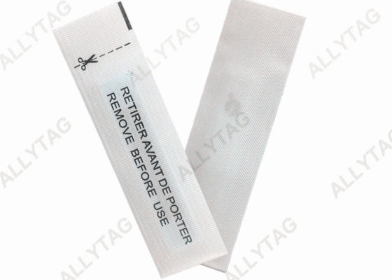 AM 58KHz Anti Shoplifting Tags Silk Ribbon Material Good Detection Function