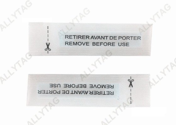 AM 58KHz Anti Shoplifting Tags Silk Ribbon Material Good Detection Function