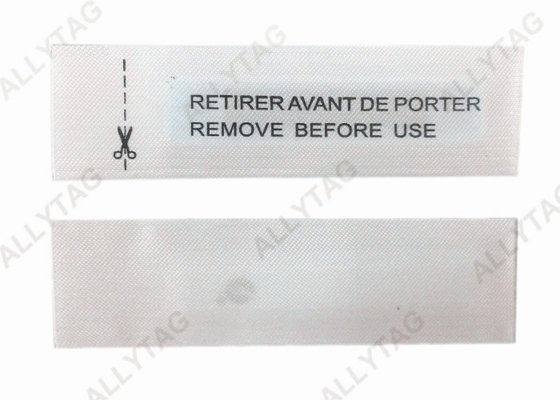 AM 58KHz Anti Shoplifting Tags Silk Ribbon Material Good Detection Function
