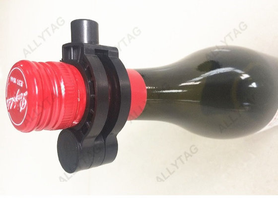 Black EAS Hard  Wine Bottle Security Tags Anti Theft For Supermarket / Hardware Stores