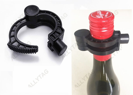 Black EAS Hard  Wine Bottle Security Tags Anti Theft For Supermarket / Hardware Stores