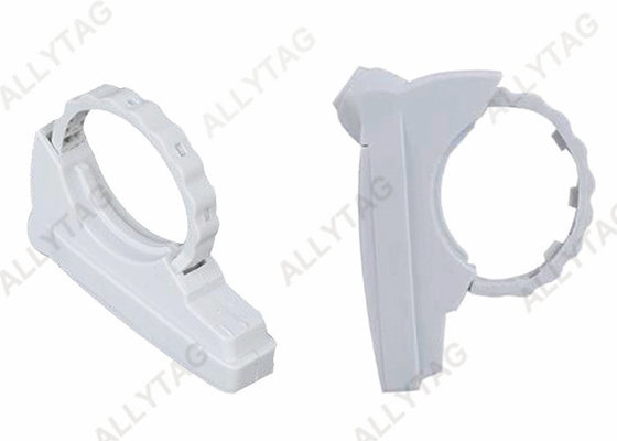 White Color Bottle Security Tags Anti Theft , Tooth Buckle Bottle Lock Tag