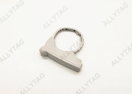 White Color Bottle Security Tags Anti Theft , Tooth Buckle Bottle Lock Tag