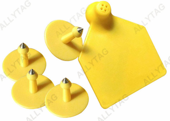 Animal Ear UHF RFID TAGS , Farm Rfid Sticker Tags For Large Animal Tracking