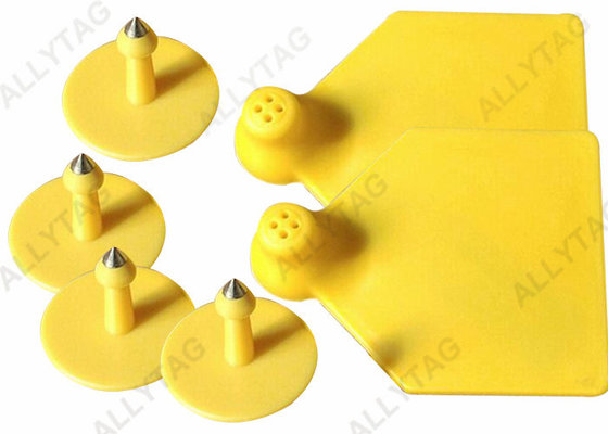 Animal Ear UHF RFID TAGS , Farm Rfid Sticker Tags For Large Animal Tracking