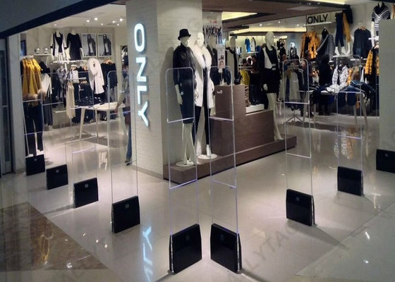 Black Clear EAS Detection Systems 75Hz Pulse Frequency For Retail Store