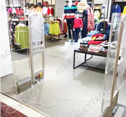 Flame Retardent HIPS EAS Security System For Retail Store Entrance White / Grey Color