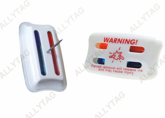Clothing Stores Ink Security Tag 43 X 27mm With Red / Blue Color