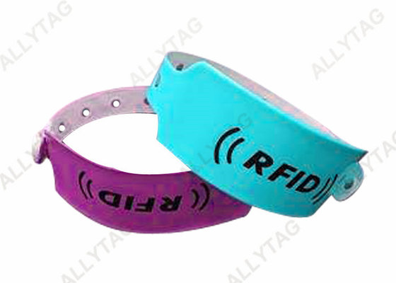 Customized Disposable UHF RFID Wristband PVC Coating Material For Hospital Tracing