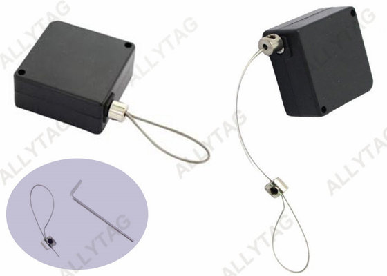 Retractable Cable Security Pull Box One Copper Pillars Terminal For Watches Display